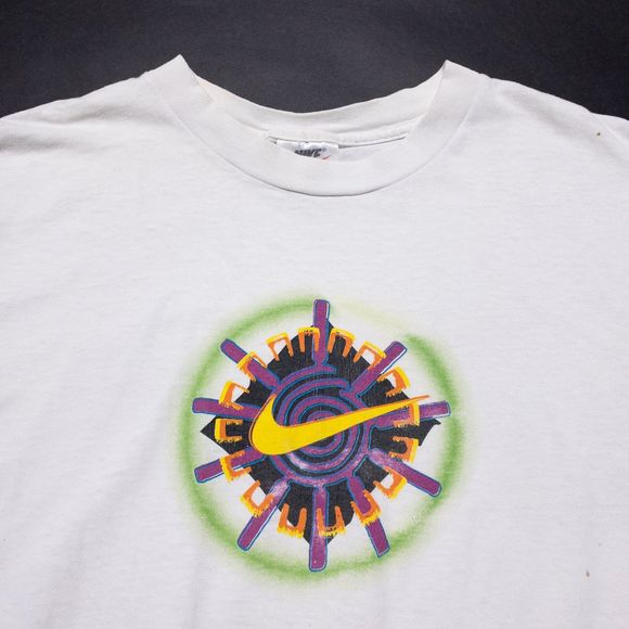 Nike | Shirts | Vintage Nike Graphic Tshirt Mens Large Swoosh Logo ...